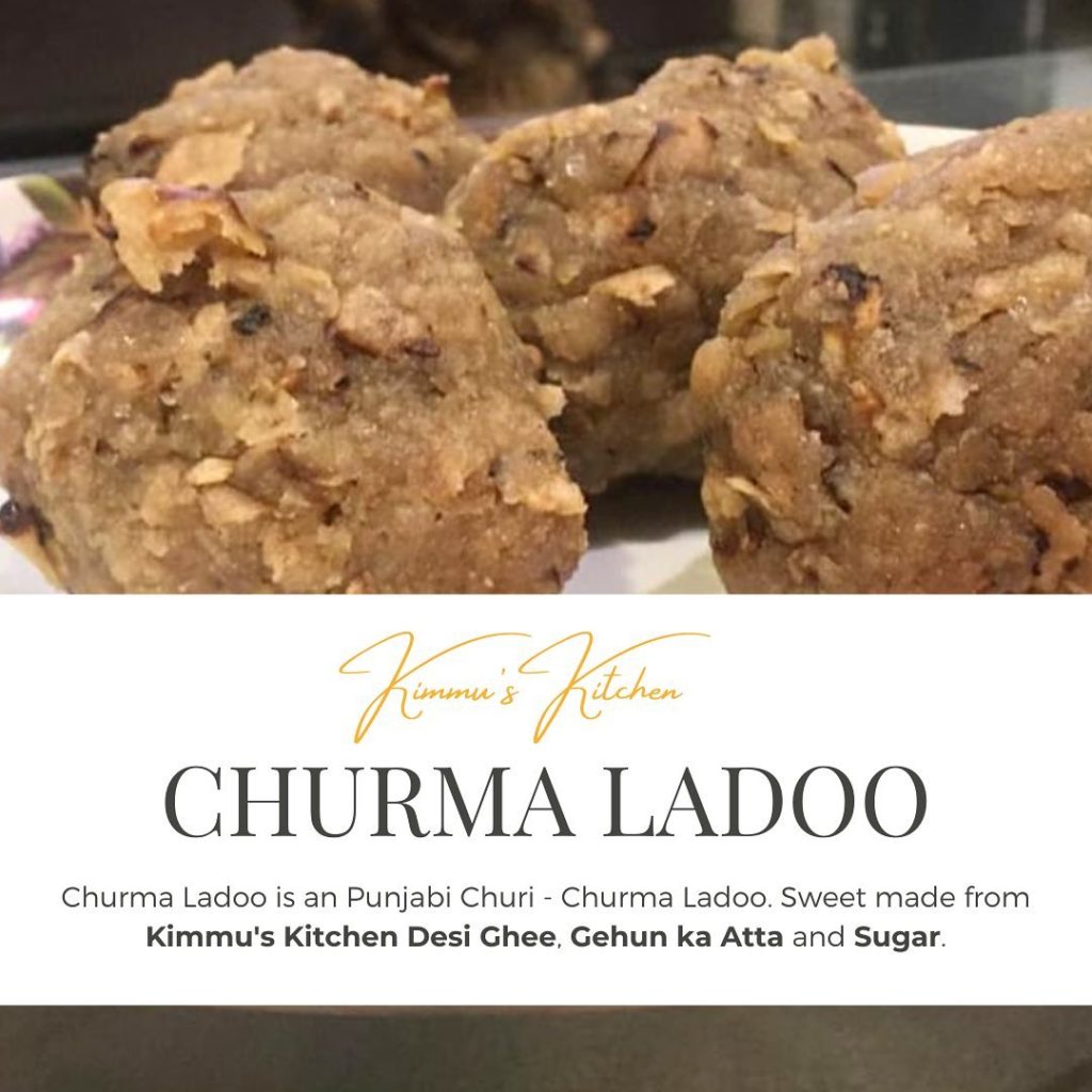 Punjabi Churi Ladoo Recipe (Sweet Crumbled Rotis) - Kimmus Kitchen Ghee